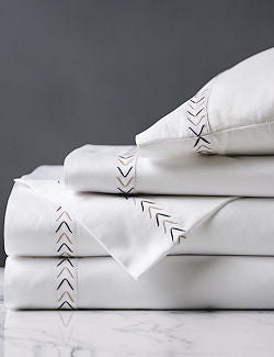 Arrowhead Embroidered Sateen Sheet Set - Equine Luxuries