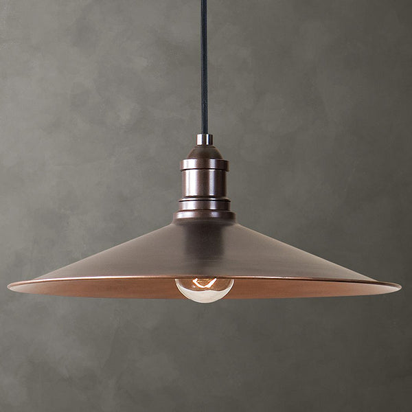Modern Rustic Copper Finish Pendant - Equine Luxuries