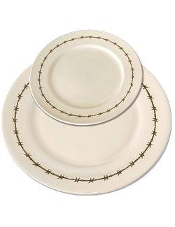 Barbed Wire Rustic Stoneware Set - Equine Luxuries