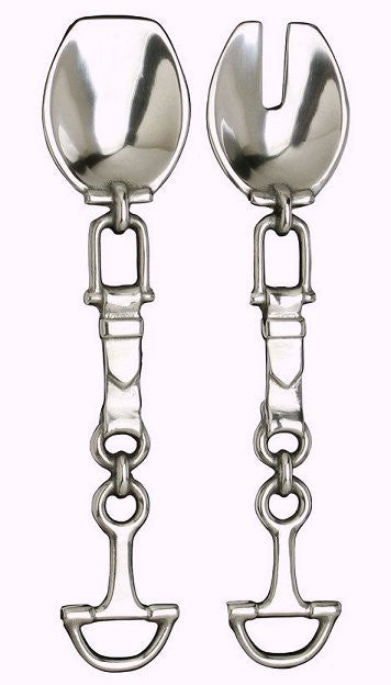 Polished Aluminum Bit-And-Bridle 2-Pc. Server Set - Equine Luxuries